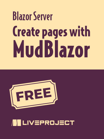 Create Pages with MudBlazor