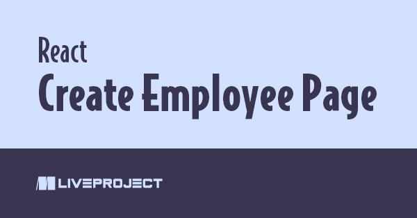 Create Employee Page - Bonnie Schulkin